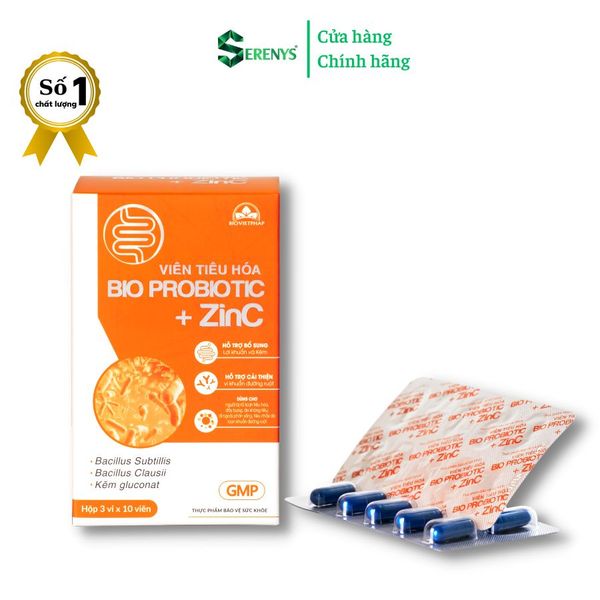 Viên uống tăng cường tiêu hóa Bio Probiotic +ZinC Hộp 30 viên giá sỉ ...