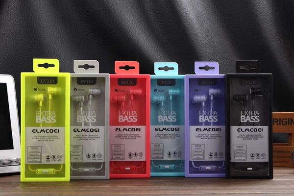 Tai nghe jack 3.5mm model EV 110 thương hiệu ELMCOEI giá sỉ, giá bán buôn - Thị Trường Sỉ