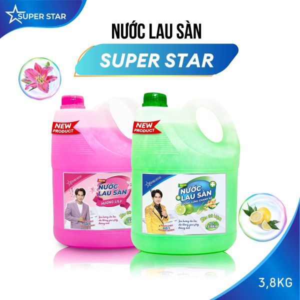 NƯỚC LAU SÀN SUPER STAR - 3,8KG - SUPER STAR giá sỉ, giá bán buôn - Thị ...