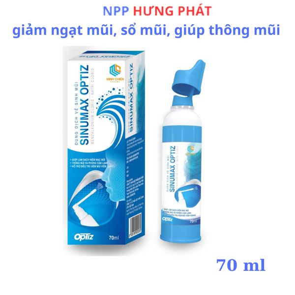 DUNG DỊCH VỆ SINH MŨI SINUMAX OPTIZ người lớn giúp mũi thông thoáng ...