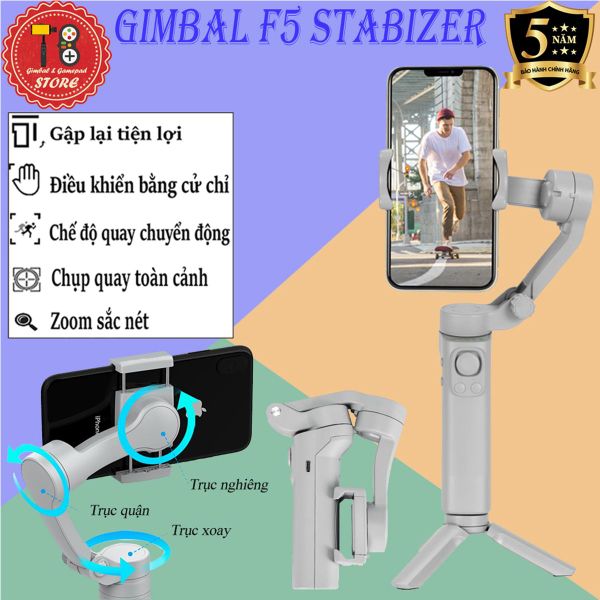 [siêu hót] Tay cầm chống rung Gimbal Axis F5 - Gimbal Chống Rung Cho Điện Thoại 3 Trục - Gậy ...