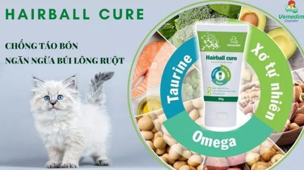 Hairball cure -40g/tube- Ngăn ngừa sự hình thành của búi lông trong dạ ...