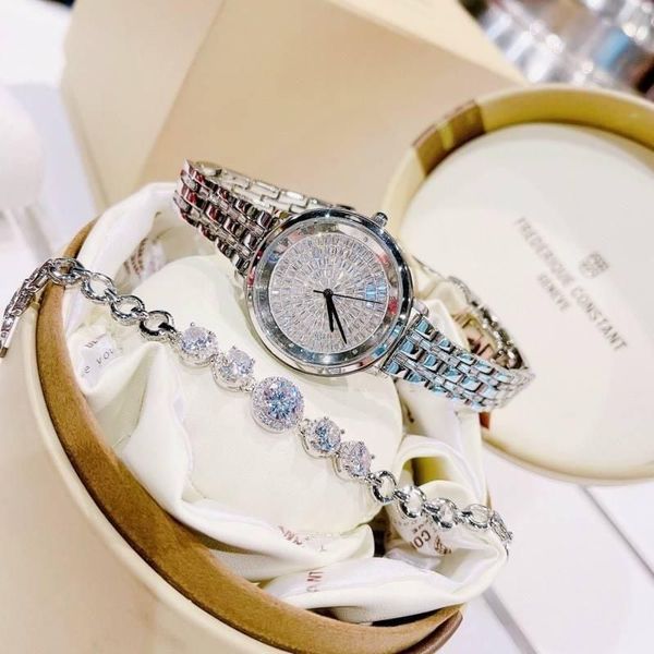 Đồng hồ chính hãng SCOTTIE 9323 dây kim loại mặt tròn dành cho các quý ...