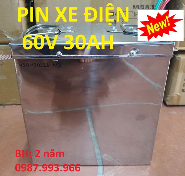 Pin LITHIUM LFP 60V 30AH cho xe điện 5 bình - pin ắc quy xe điện giá sỉ ...