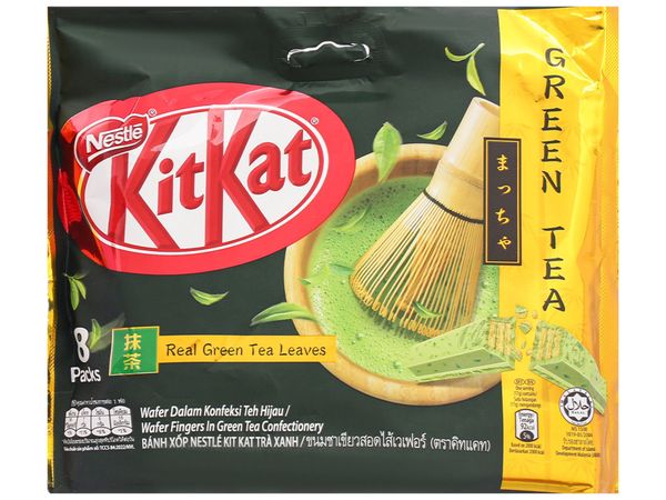 Bánh xốp phủ trà xanh KitKat gói 136g ( 8 thanh) giá sỉ, giá bán buôn - Thị Trường Sỉ