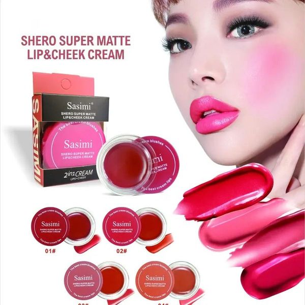 Son Lì 2in1 Sasimi Shero Super Matte Lip & Cheek Cream 5g (Chuẩn Trung ...