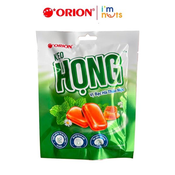 Kẹo ngậm Họng Orion vị Quất và Gừng mật ong, vị Bạc hà thảo mộc giá sỉ, giá bán buôn - Thị Trường Sỉ