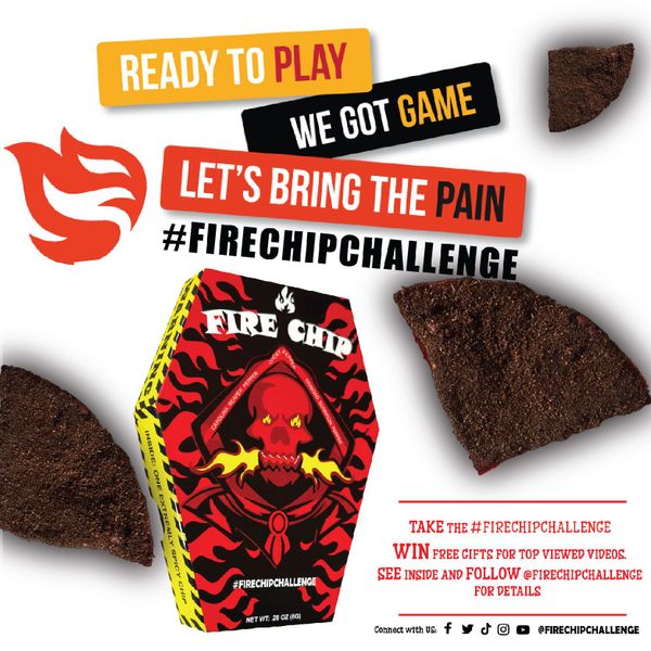 Bánh CHIP cay nhất thế giới- Fire one Chip Challenge, snack, Paqui ...
