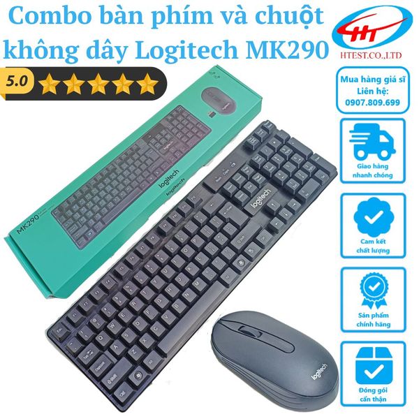 Combo bàn phím chuột không dây Logitech MK290 giá sỉ, giá bán buôn ...