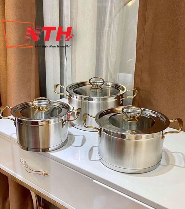 Bộ Nồi Misu 3 Món Inox Cao Cấp MISU LOUIS giá sỉ, giá bán buôn - Thị ...