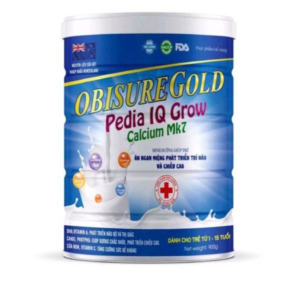 SỮA OBISURE GOLD PEDIA IQ GROW CALCIUM MK7 PHÁT TRIỂN CHIỀU CAO,TRÍ NÃO ...