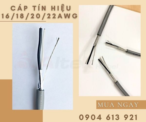 Cáp tín hiệu âm thanh 2x1.5 chống nhiễu ( Altek Kabel 1 pair 16 AWG ...