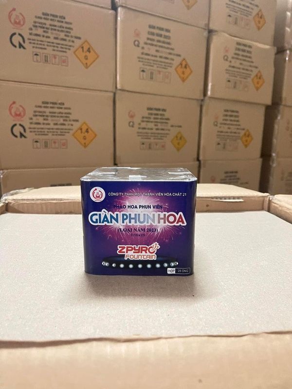 pháo hoa giàn phun hoa 25 bản NEW 2023 của nhà máy Z21 Bộ quốc phòng ...