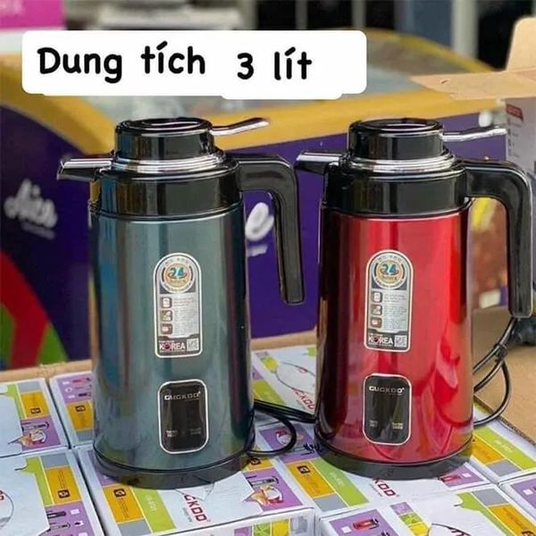 Bình giữ nhiệt GugKdd, bình giữ ấm inox 304 an toàn với sức khỏe, dung tích 3L siêu tiện lợi. Ấm ...