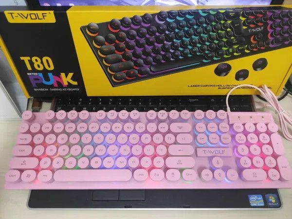 Keyboard T-Wolf T80 (Giả cơ, Màu đen, Phím tròn Usb Led) giá sỉ, giá ...