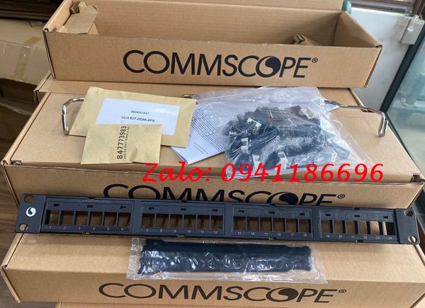 Phân phối thanh đấu nối Patch panel commscope 24 cổng Cat5/ Cat6/Cat6A, 1U giá sỉ, giá bán buôn ...