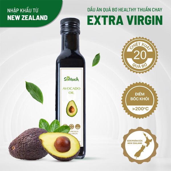 [Deal sỉ] DẦU QUẢ BƠ🥑Ép lạnh Nguyên chất 100% EXTRA VIRGIN [Siêu dưỡng chất] 250ml. Hiệu SOMUCH ...
