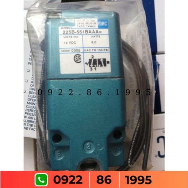 Van Điện Từ Mac 225B-551baaa 225B-551ba Van Cao Tần giá tốt có VAT giá sỉ, giá bán buôn - Thị ...