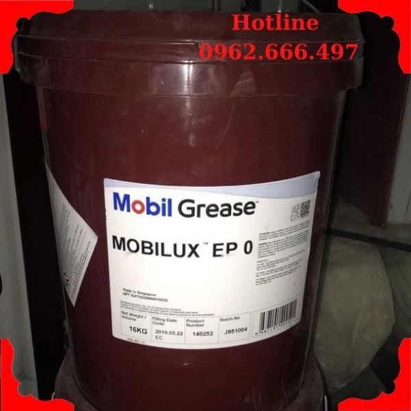 [Mới]- Mỡ công nghiệp Mobilux EP0 16kg - Dầu nhớt Mobil giá sỉ, giá bán ...