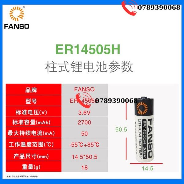 Fuante Er14505h Pin Lithium 3.6v Đồng Hồ Nước Thông Minh Số 5 Aa Máy Đo Lưu Lượng PLC Máy CNC ...