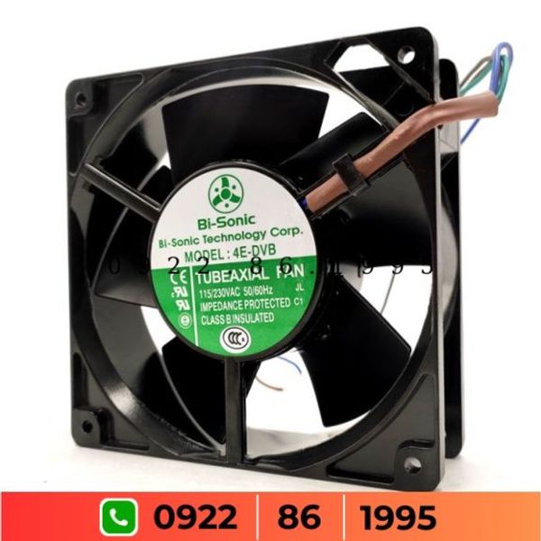 Quạt Tủ AC Chịu Nhiệt Độ Cao Bi-sonic 4e-dvb 115V-230V Áp Kép Hoàn Toàn Bằng Kim Loại 12Cm giá ...
