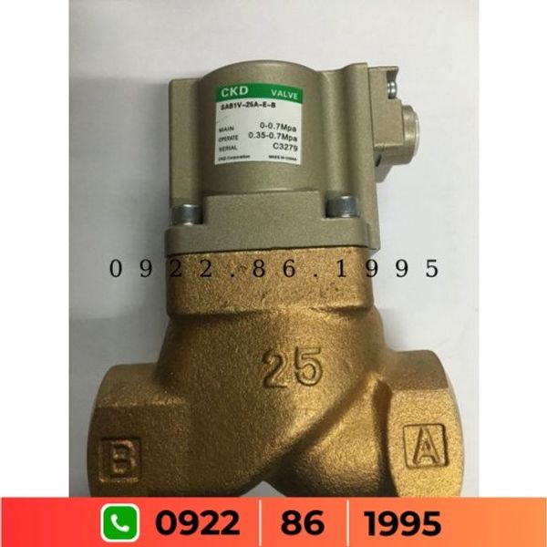 SAB1C-25A-E SAB1V-25A-E-B n Van Khí Nén Ckd 1 Inch DN25 giá tốt có VAT ...