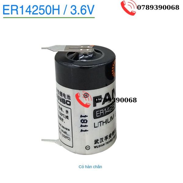Fuante Er14250 H Pin Lithium 3.6V 1/2AA Delta Lập Trình Lưu Lượng Kế ...