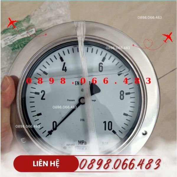 Đồng Hồ Đo Áp Suất Màng Thép Không Gỉ Wika 233.50.160 10MPa G1/2B hàng đẹp giá tốt giá sỉ, giá ...