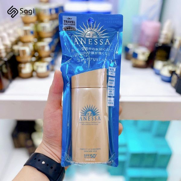 Kem chống nắng Anes sa Perfect UV Sunscreen Skincare Milk SPF 50+ 90ml ...