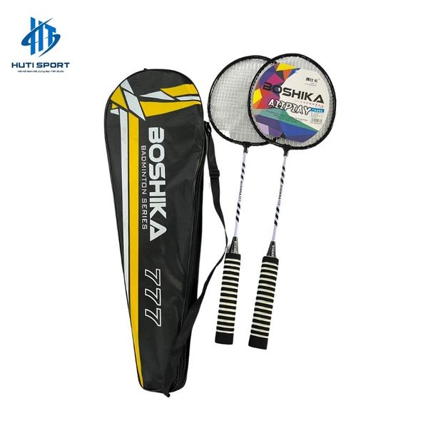 Cặp Vợt cầu lông BOSHIKA 777, Bộ Vợt Cầu Lông Hợp Kim Nhôm Tay Cầm Xốp ...
