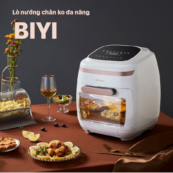 Nồi Chiên Không Dầu, Lò Nướng Chân Không BIYI AF-602A, màu trắng, Dung ...