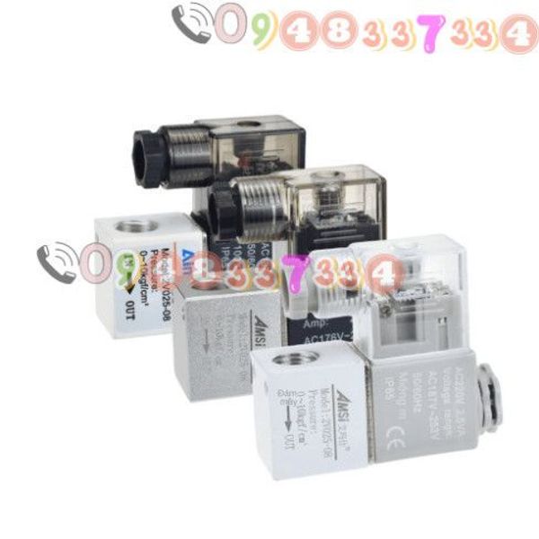 Van Điện Từ Khí Nén 2v025-08 Van Một Vào Và Một Van Đầu Ra 220V Van ...