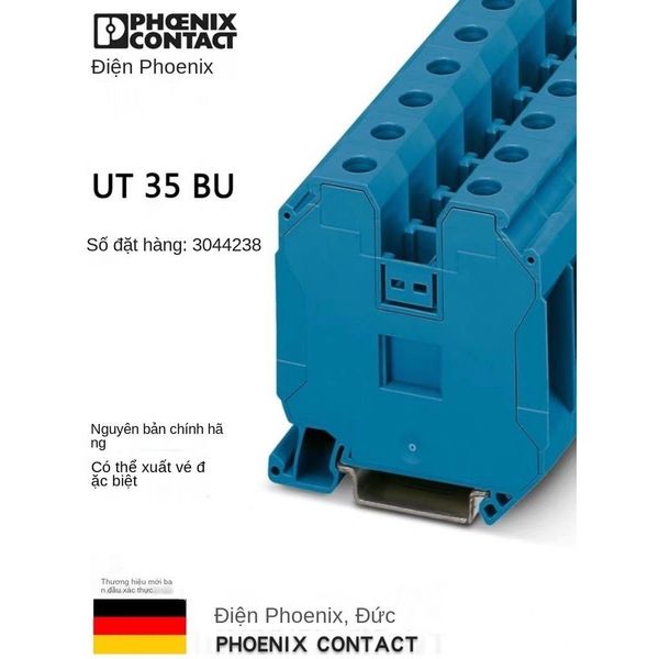 Thiết Bị Đầu Cuối Phoenix UT 35 BU-3044238 Vít Màu Xanh Lam Kết Nối 35 ...