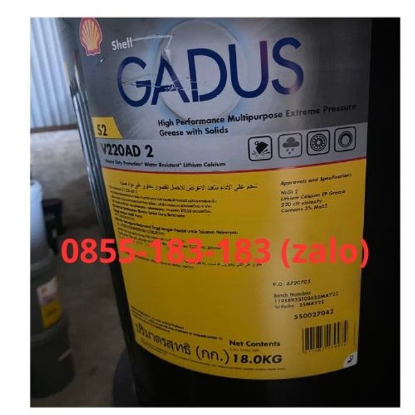 Mỡ bôi trơn SHELL Gadus S2 V220 AD2 ( Retinax HDX ) ứng dụng ngành công ...
