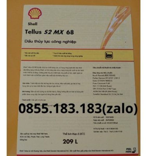 Dầu thuỷ lực gốc khoáng Shell Tellus S2 MX 100 ứng dụng ngành công ...