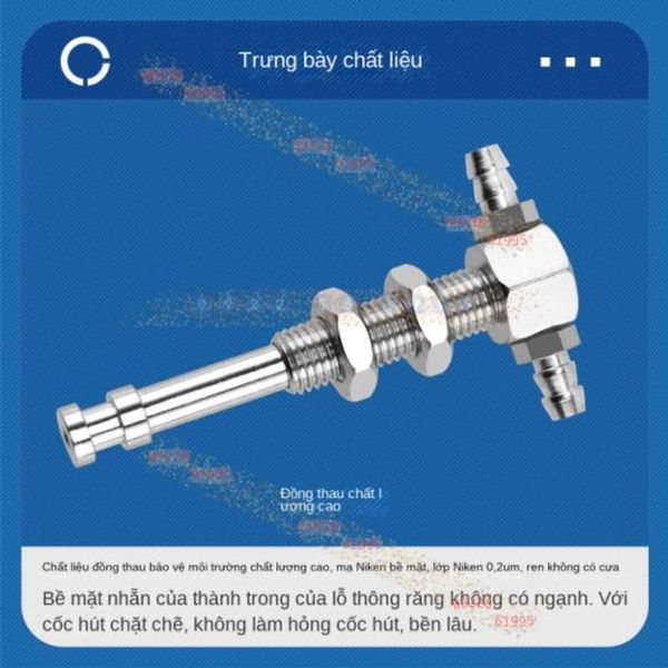 Linh Kiện Khí Nén Chân Không Skyxing Đầu Nhỏ Kim Loại Tích Hợp Lò Xo Hút Giá Đỡ M8-L90M10-L90 M8 ...