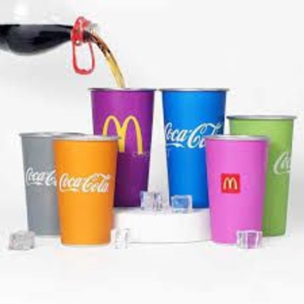 Ly inox đổi màu Coca Cola 470ml giá sỉ, giá bán buôn - Thị Trường Sỉ