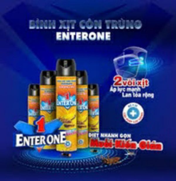 Xịt côn trùng Enter One 600ml ,xịt được trong nhà và ngoài trời ,xịt kiến ,muỗi ,dán ,ruồi giá ...