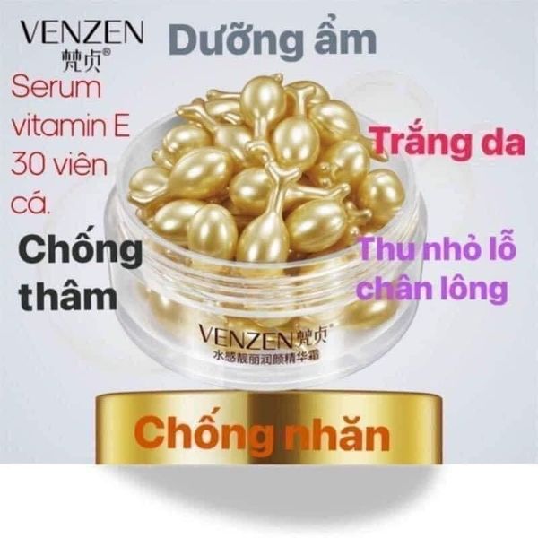 Viên VENZEN Bôi Vitamin Dưỡng Da Căng Bóng Mịn Màng (Hộp 30 Viên) giá ...