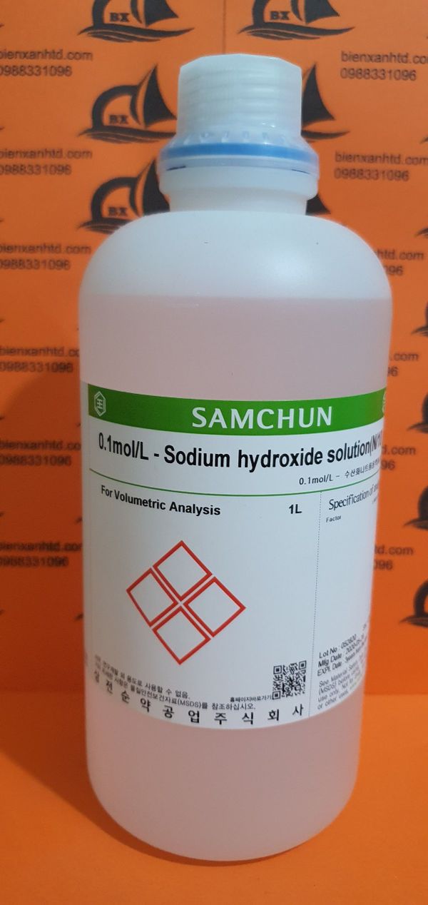 Dung dịch chuẩn NaOH 0.1M samchun Hàn Quốc, NaOH 0.1N ( N/10) Samchun, Dung dịch chuẩn Sodium ...