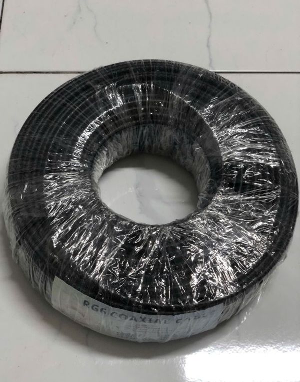 DÂY CÁP 5C RG6 48TIM 100YA, 2 LỚP BẠC (màu đen) Tiêu chuẩn Châu Âu ...
