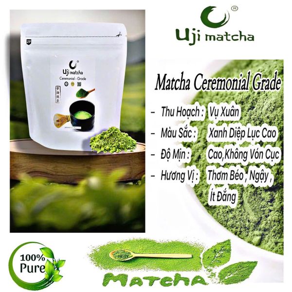 Matcha Uji Nhật Bản tại Hà Nội || Ceremonial Grade Gói 100gr giá sỉ ...